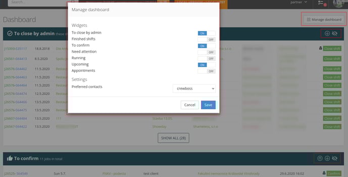 Redesigned Dashboard Widgets and Export Features