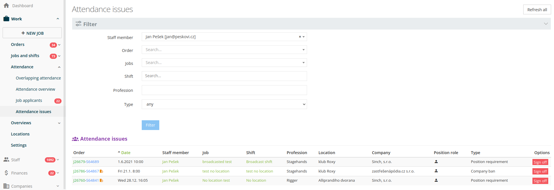 Introduced Attendance Issues Module & Improved Staff Portal Features